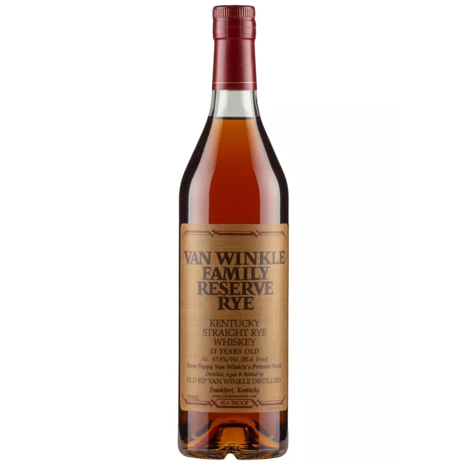 Pappy Van Winkle 13 Year Old Family Reserve Rye Whiskey | Next Day Delivery