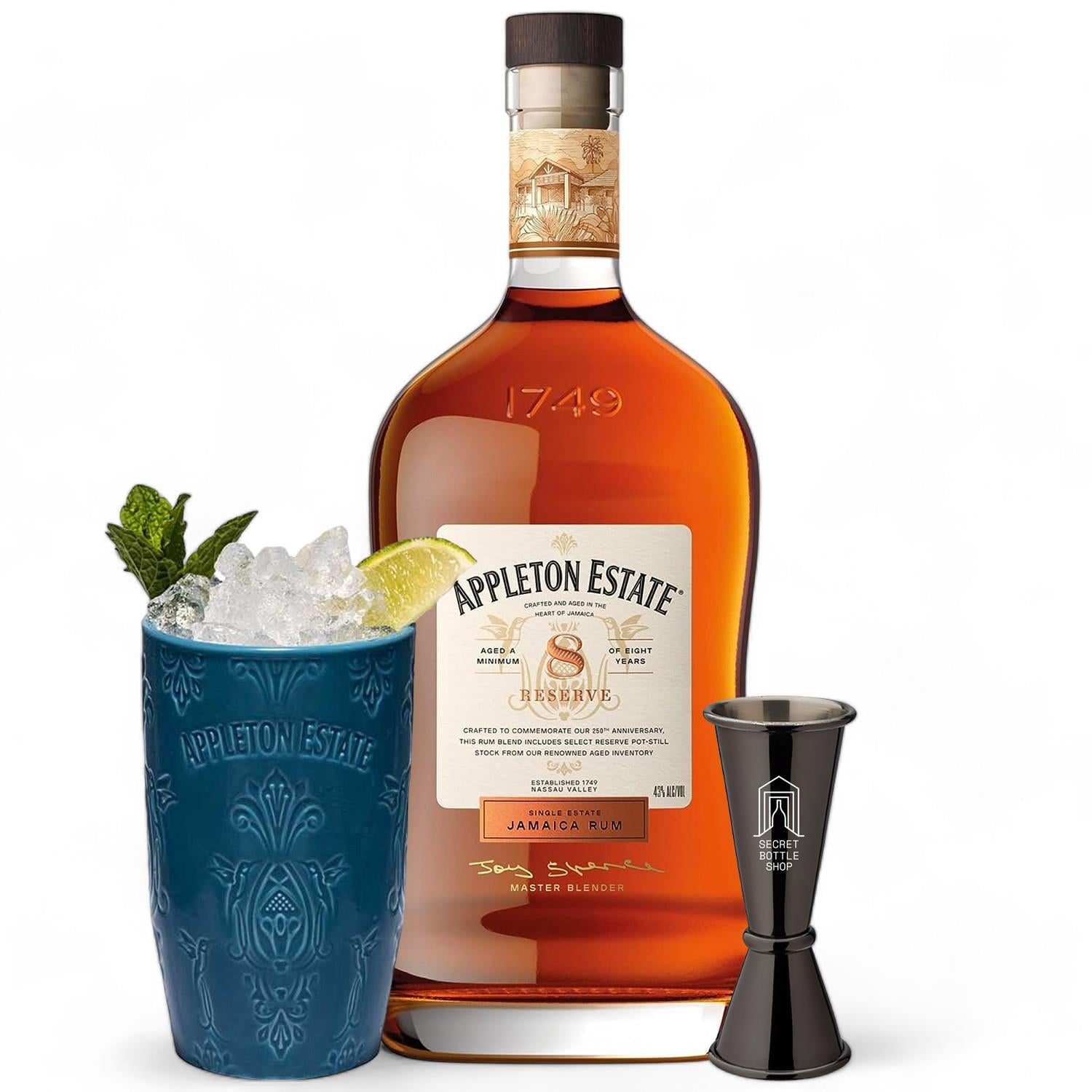 Appleton Estate 8 Year Old Rum Mai Tai Tiki Cup & Jigger Gift Set ...