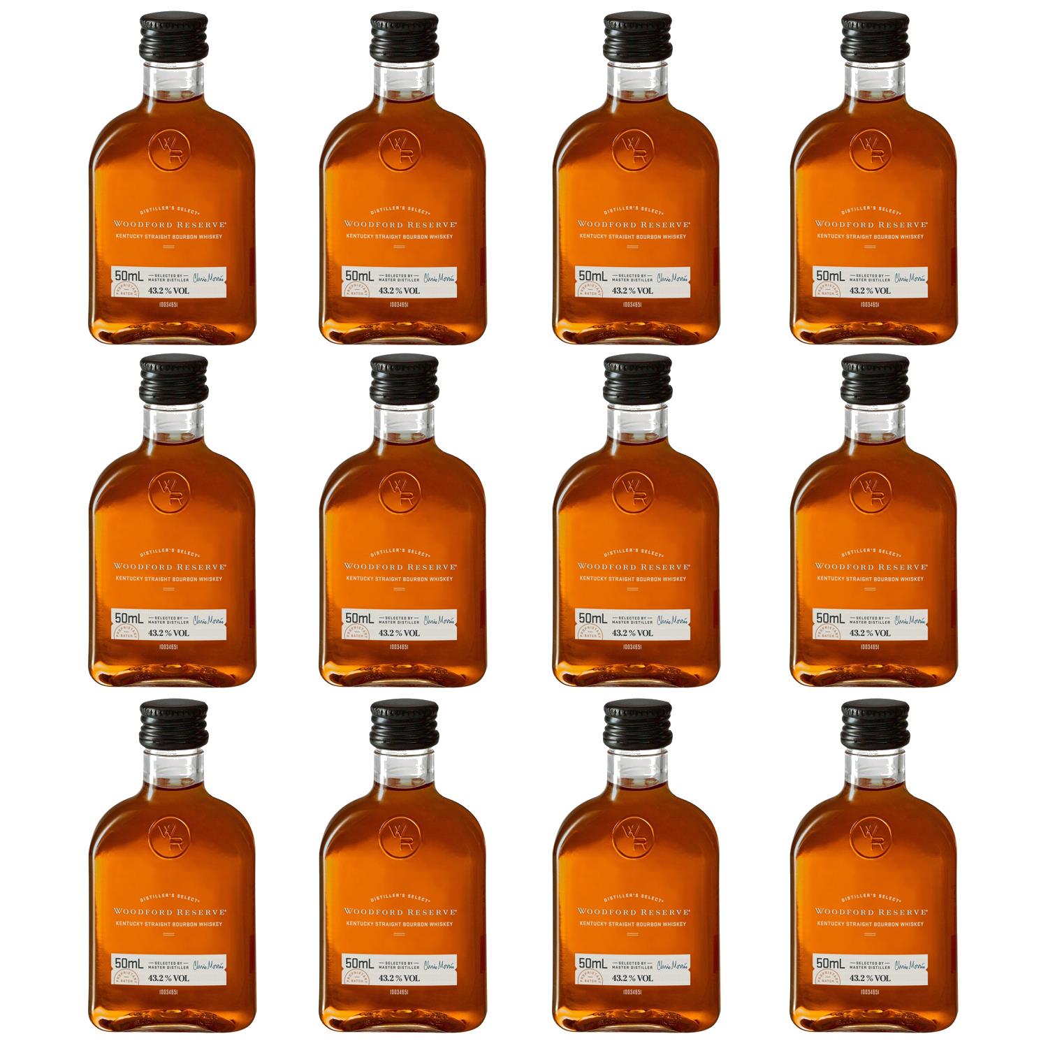 Woodford Reserve Bourbon Miniature Case Of 12 | Next Day Delivery